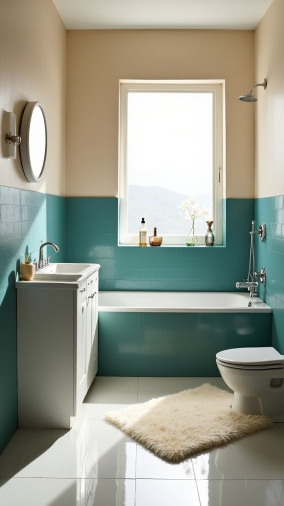 18 Two Tone Bathroom Wall Color Ideas That Stand Out