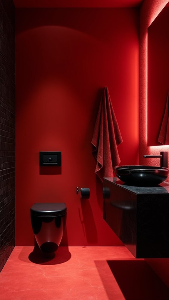 20 Red Bathroom Color Schemes That Make a Statement