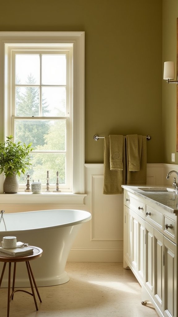 20 Olive Bathroom Color Ideas That Add Subtle Warmth