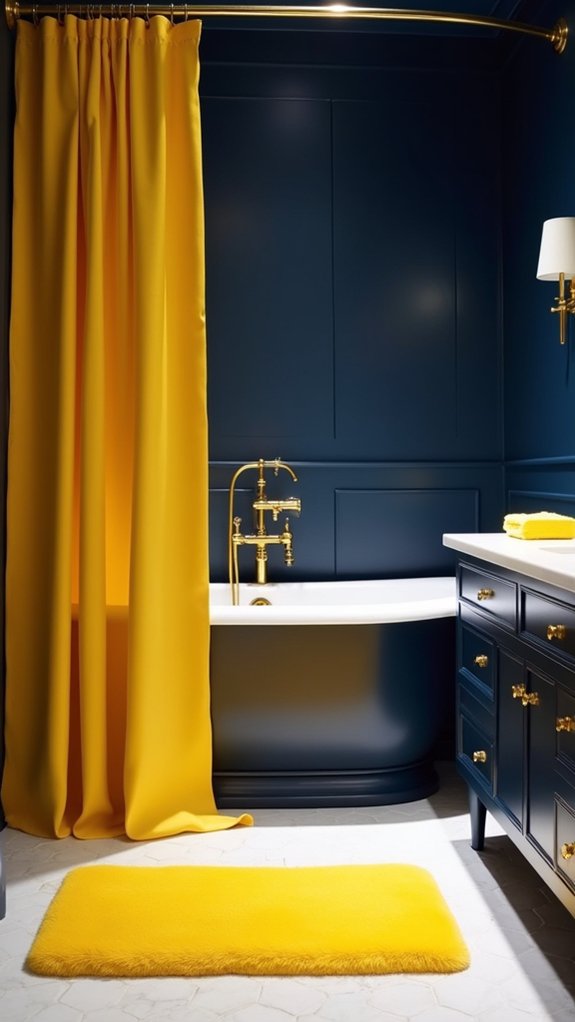 18 Navy Bathroom Color Palettes That Bring Bold Sophistication