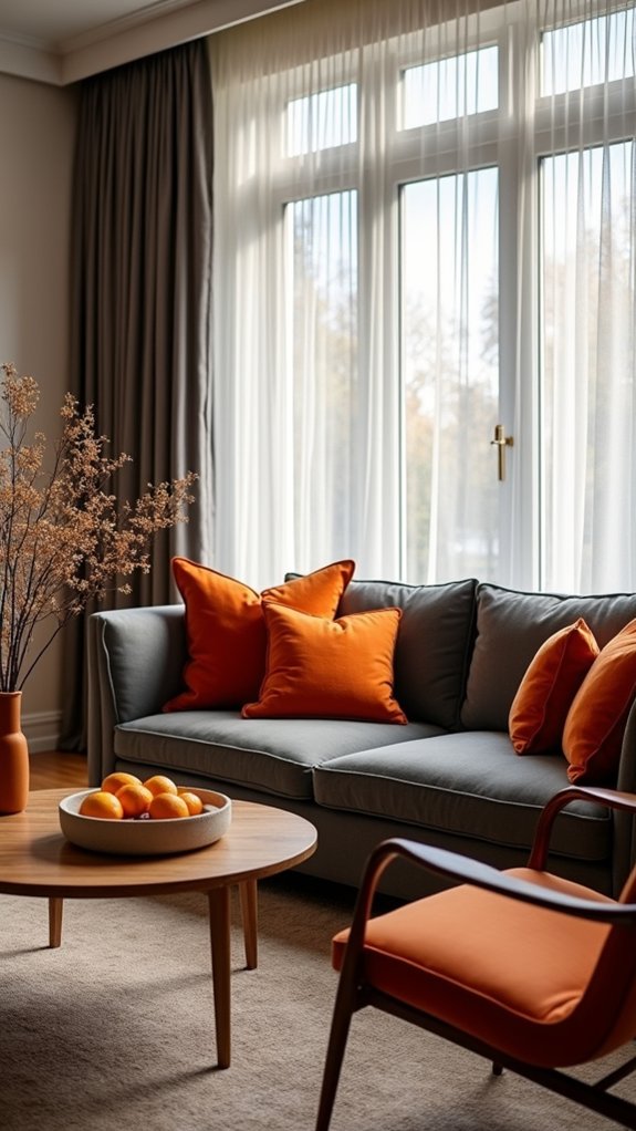 23 Orange Living Room Color Ideas That Radiate Warmth