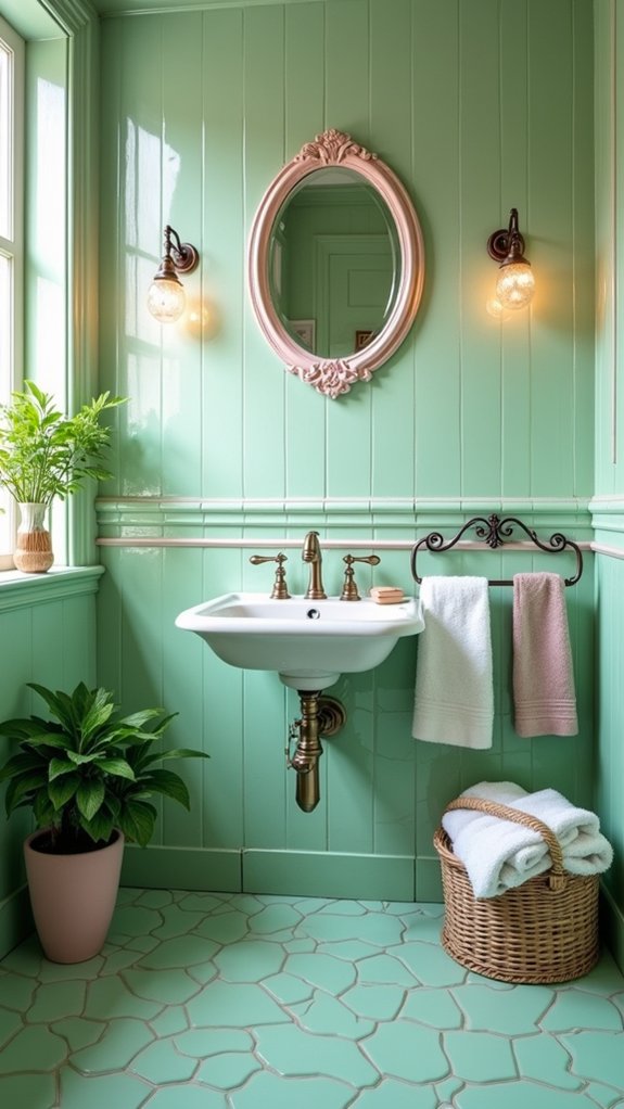 18 1950s Bathroom Color Palettes That Bring Retro Charm