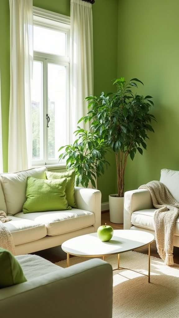 23 Green Living Room Color Schemes That Feel Fresh and Calming