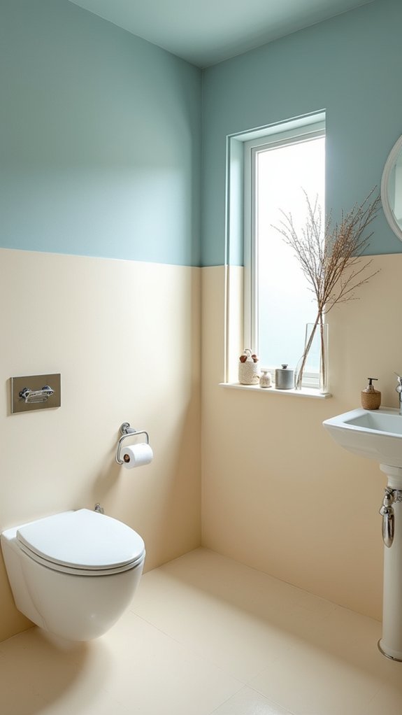 18 Two Tone Bathroom Wall Color Ideas That Stand Out