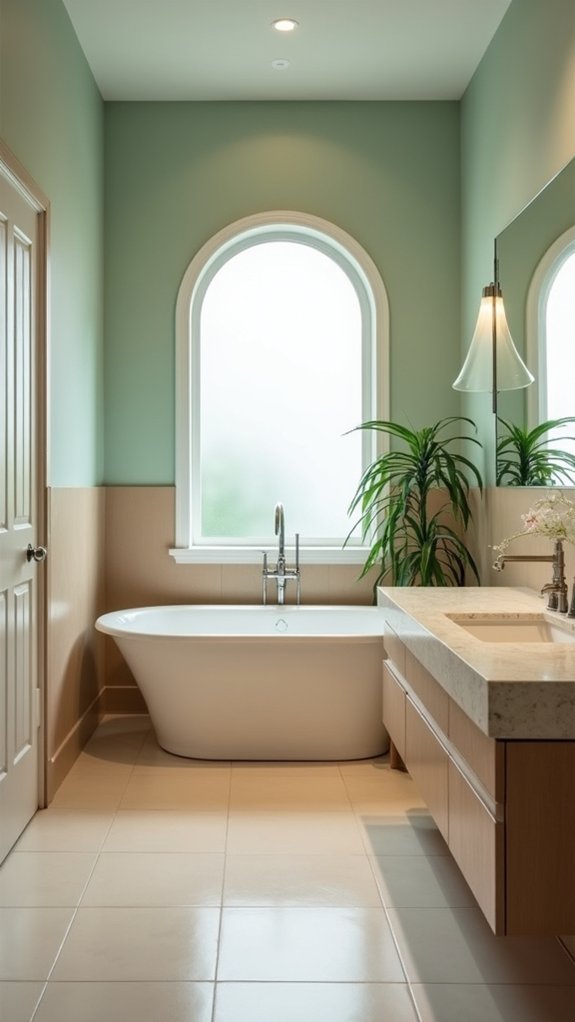18 Two Tone Bathroom Wall Color Ideas That Stand Out