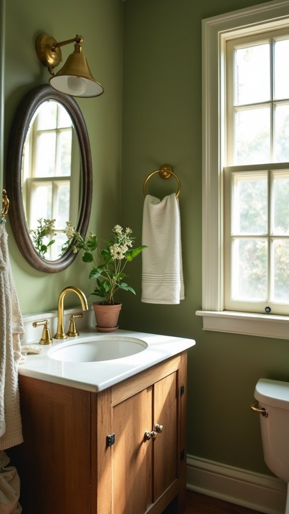 20 Olive Bathroom Color Ideas That Add Subtle Warmth