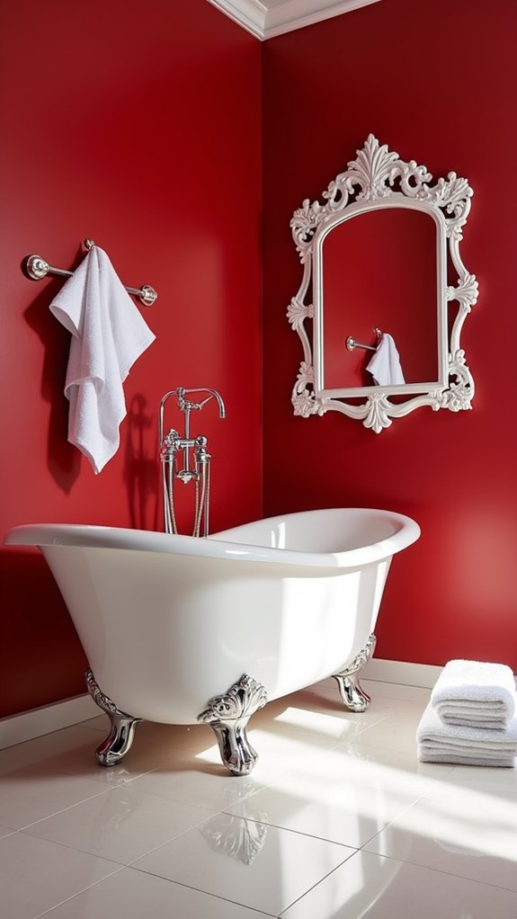 20 Red Bathroom Color Schemes That Make a Statement