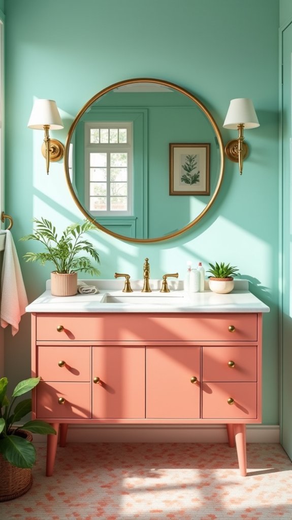18 1950s Bathroom Color Palettes That Bring Retro Charm