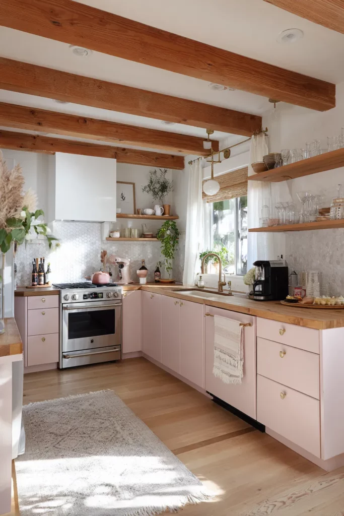 20 Pink Kitchen Color Ideas That Add Playful Charm