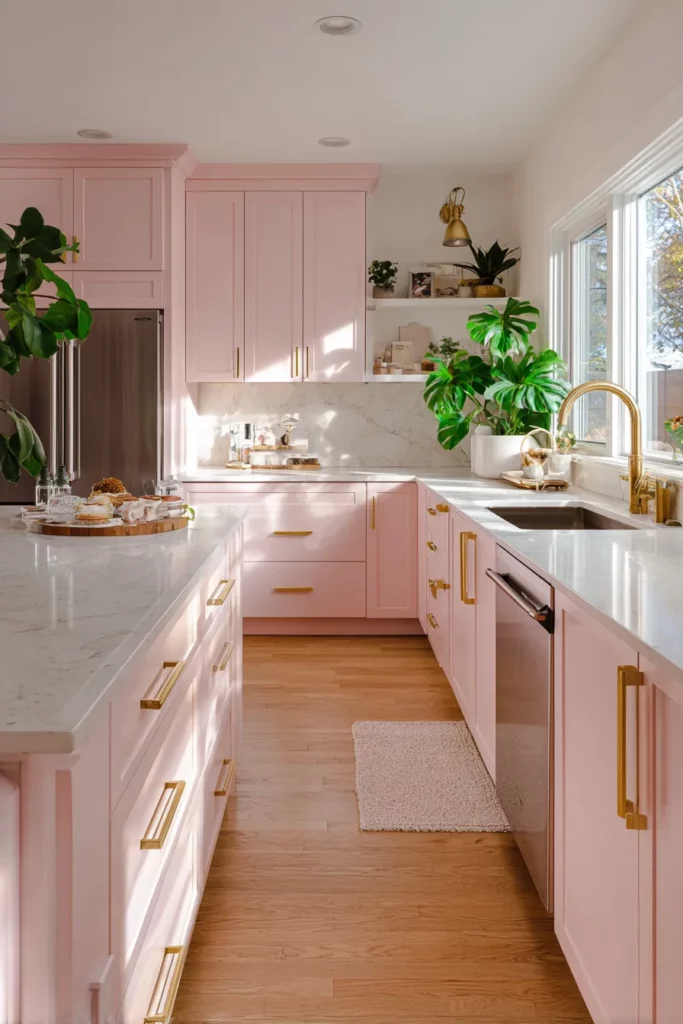 20 Pink Kitchen Color Ideas That Add Playful Charm