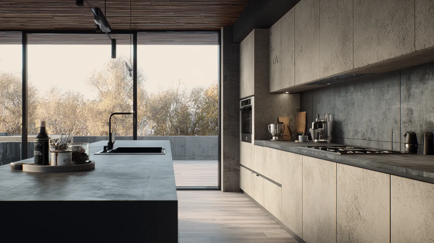 23 Kitchen Color Ideas With Black Countertops That Balance the Look