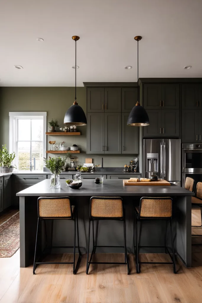 25 Kitchen Paint Color Ideas With Gray Cabinets That Look Modern